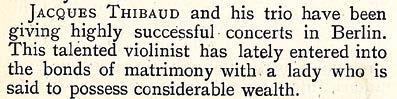 The Strad - Great string players of the past: violinist Jacques Thibaud ...