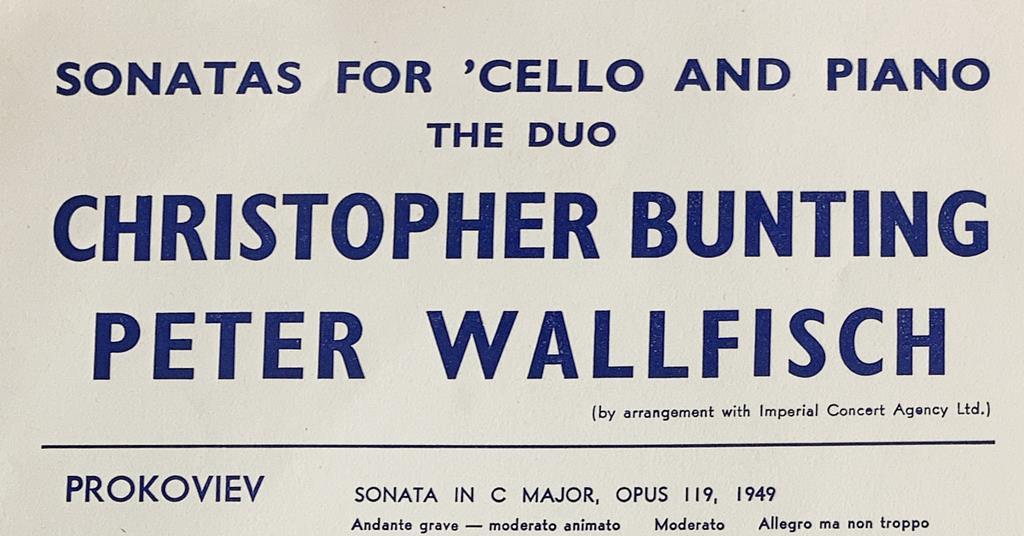 The Strad - 100 years of cellist Christopher Bunting: ‘The truth of one ...