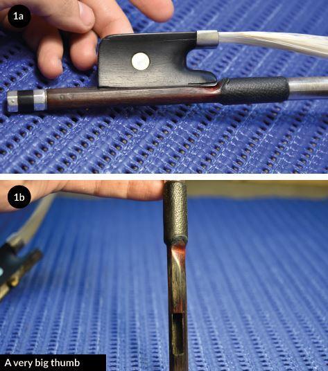 The Strad - Trade Secrets: Repairing a bow thumb groove with epoxy and ...
