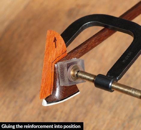 fixing a violin bow
