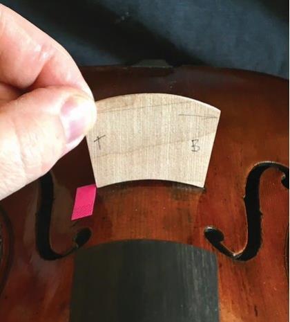 Trade Secrets: Designing a bridge for a violin with distorted arching ...