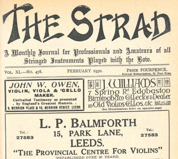 From the Archive: February 1930 | Premium Feature | The Strad