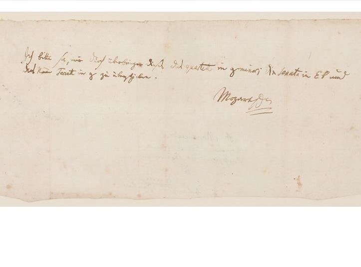 Rare Mozart letter sells for $217,000 at auction | News | The Strad