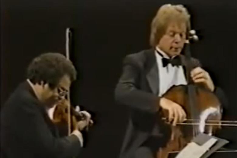 Perlman, Zukerman, Harrell: Beethoven String Trio op.9 no.1 | Video ...
