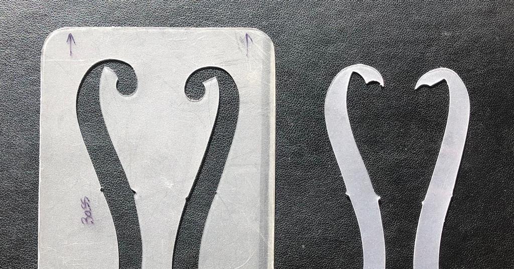 The Strad - Making Matters: Creating f-hole templates | The Strad