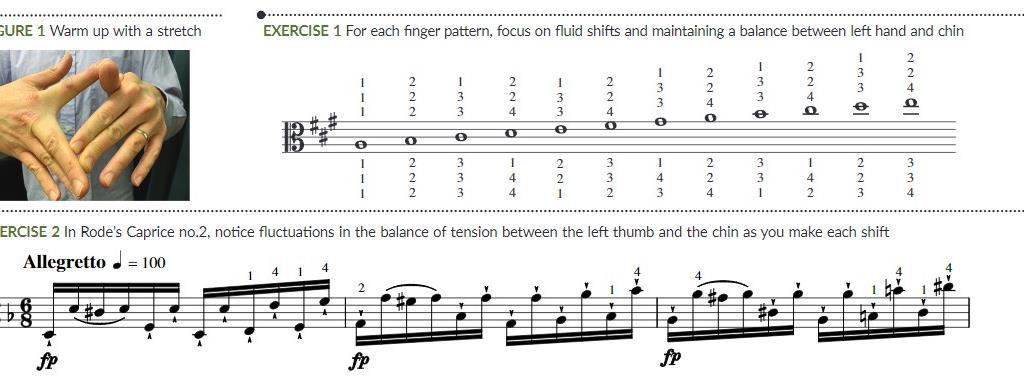 Technique: achieving balance between the chin and left thumb | Premium ...