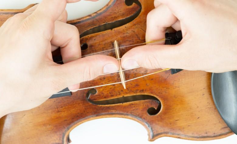 violin bridge correct side