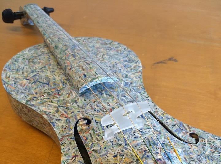 Gallery: A violin made out of shredded money | Article | The Strad