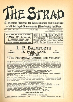 From the Archive: July 1931 | Premium Feature | The Strad