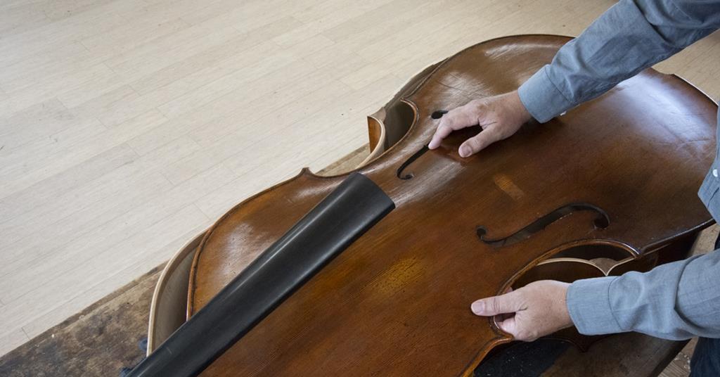 The Strad - In the zone: a one-person double bass repair method | The Strad