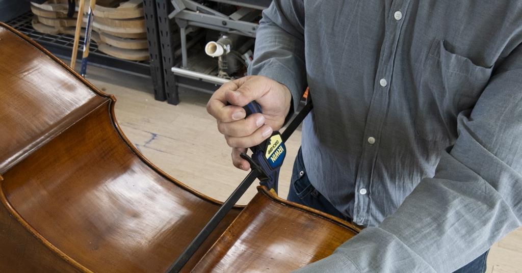 The Strad - In the zone: a one-person double bass repair method | The Strad