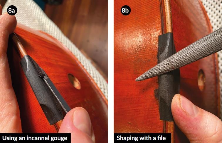 Carving a ‘Hill-style’ saddle for cello | The Strad