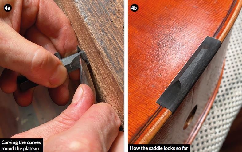 Carving a ‘Hill-style’ saddle for cello | The Strad