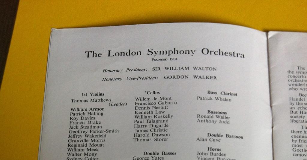 Concert programmes from the 1950s | Gallery | The Strad