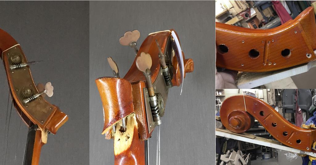 The Strad - Trade Secrets: A ‘plug and plate’ repair for a double bass ...