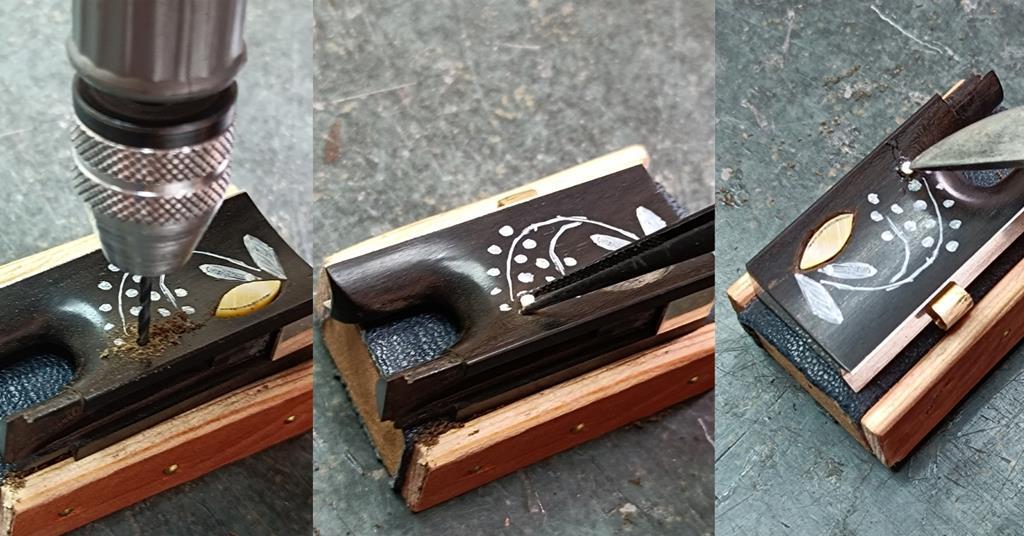 The Strad - Decorating a bow frog: let the flowers bloom | The Strad