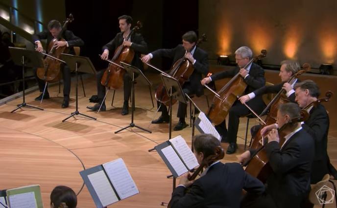 The 12 Cellists of the Berlin Philharmonic play Klengel: Hymnus | Video ...