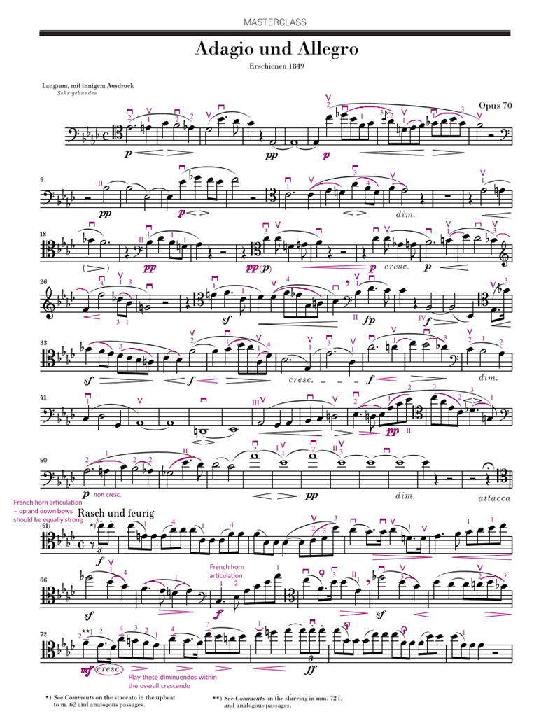 Masterclass: Schumann’s Adagio and Allegro op.70 | Premium Focus | The ...